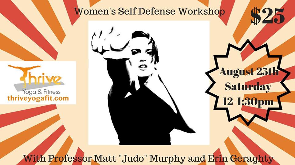Women's Self-Defense and Kid's Yoga Workshop at Thrive Yoga & Fitness